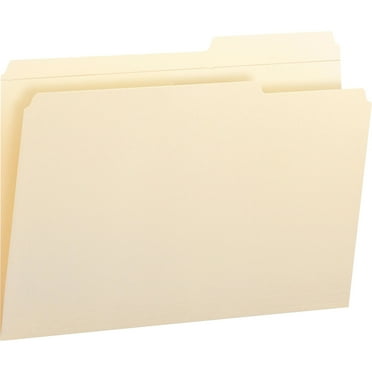 SchoolSmart Half-Cut File Folders, Manila, 100-Pack - Walmart.com