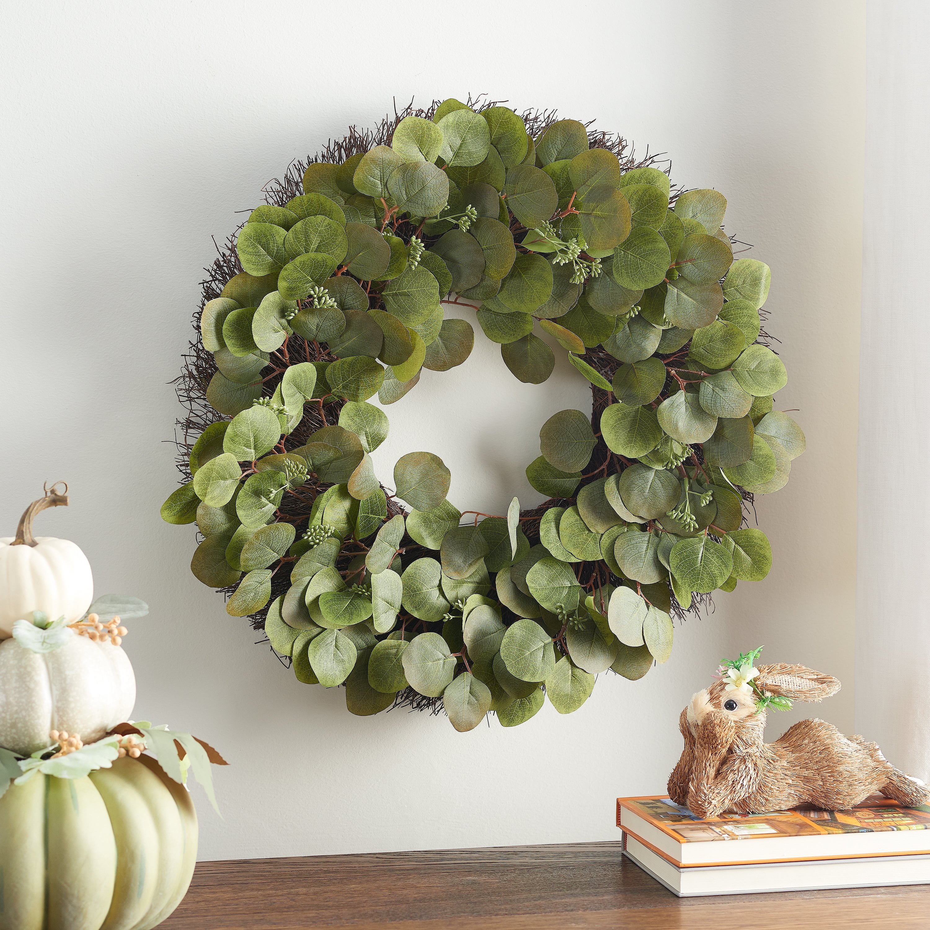 Way To Celebrate Harvest Eucalyptus Leaves Wreath Asm 24 Walmart D19 way-to-celebrate-harvest-eucalyptus-leaves-wreath-asm-24-walmart-d19