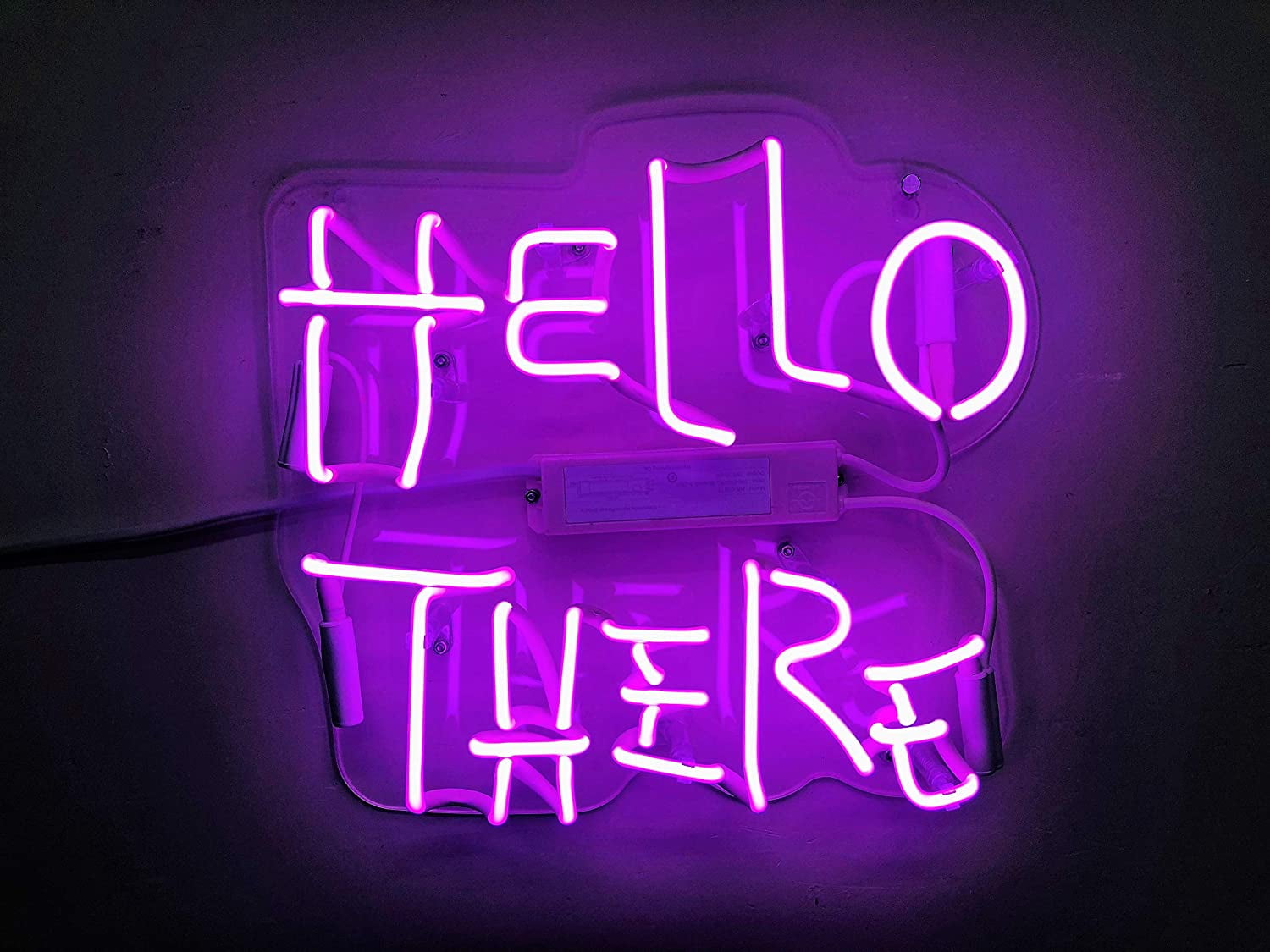 Queen Sense 20" Hello There Neon Sign Acrylic Man Cave Handmade Neon ...