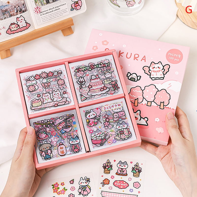 100pcs Kawaii Waterproof Rabbit Stickers for Philippines | Ubuy
