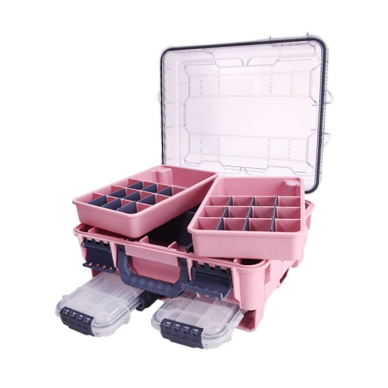 Fishing Hooks HEIHAK Fishing Tackle Box, 4 Layers Small Portable ...