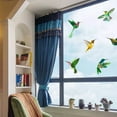 Gerich 6 Pcs Bird Window Film,Birds Animals Electrostatic Glass Film ...