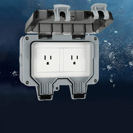 Two-Gang Weatherproof In-Use Cover Kit Outdoor Wall Switch Cover ...