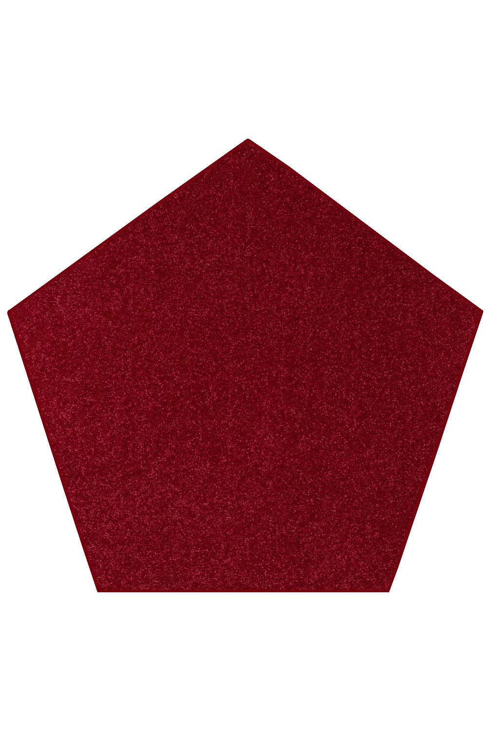 Ambiant Pet Friendly Solid Color Area Rugs Burgundy - 5' Pentagon ...