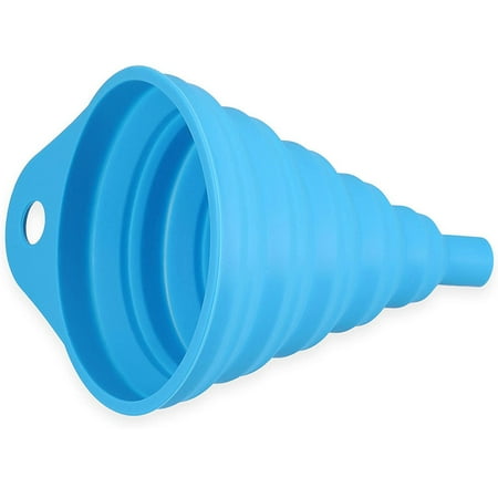Silicone Collapsible Funnel for Jars, Foldable Large Canning Jar Funnel ...