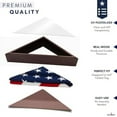 - 5x9 Flag Display Case Shadow Box Flat Base with Cherry Finish with ...