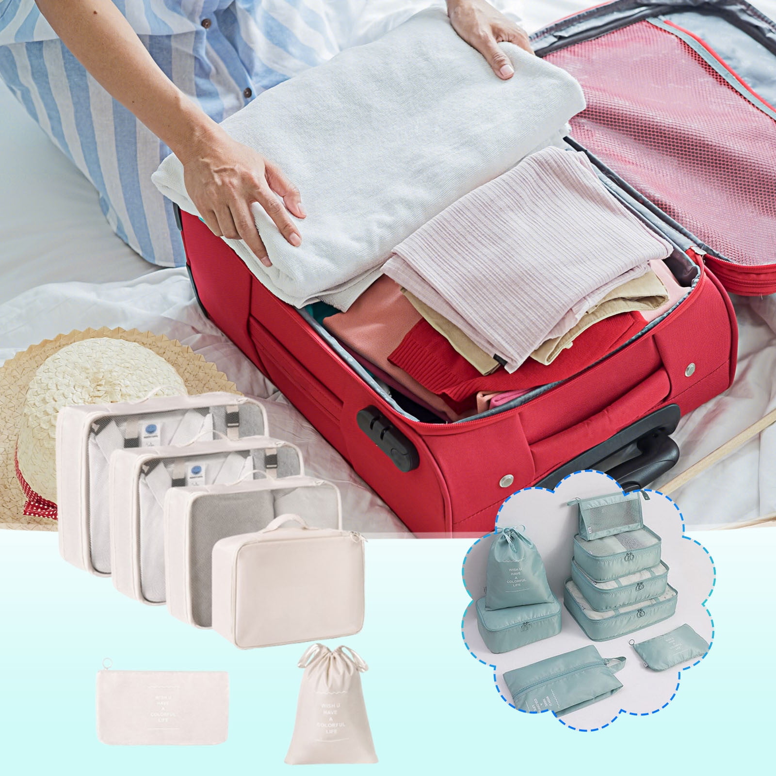 Click here for Boovnll 6 Set Packing Cubes For Travel  Multi-Func... prices