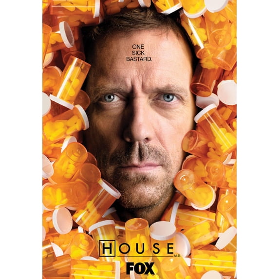House Poster Pill Bottle Promo Art Poster 24x36 Unframed, Age: Adults ...