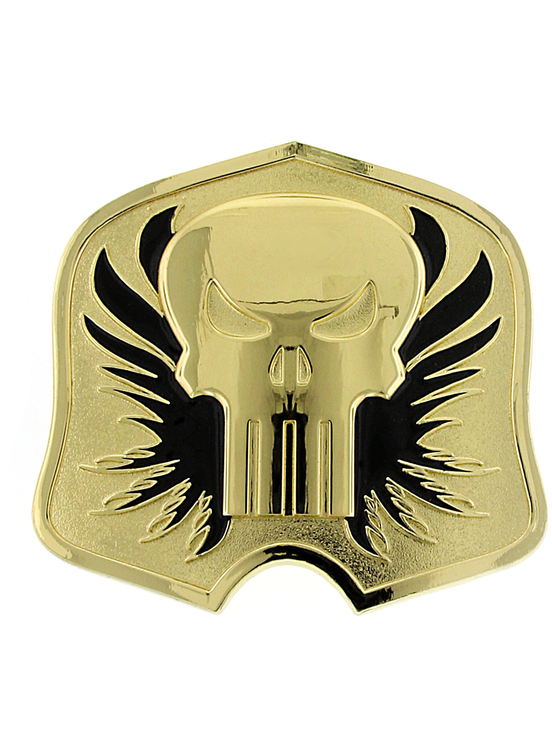 1928 Marvel Men's Punisher Gold Tone Skull & Flames Logo Belt Buckle ...