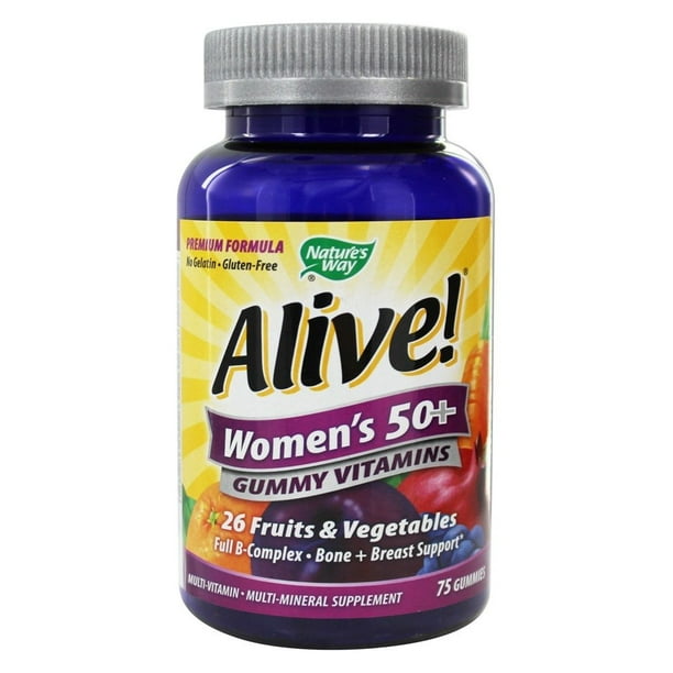 Nature's Way - Alive Women's 50+ Gummy Vitamins - 75 Gummies - Walmart.ca