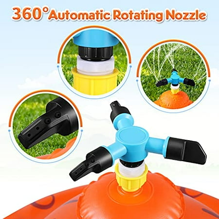 iBaseToy Giant Inflatable Sprinkler for Kids - Fire Hydrant Sprinkler ...