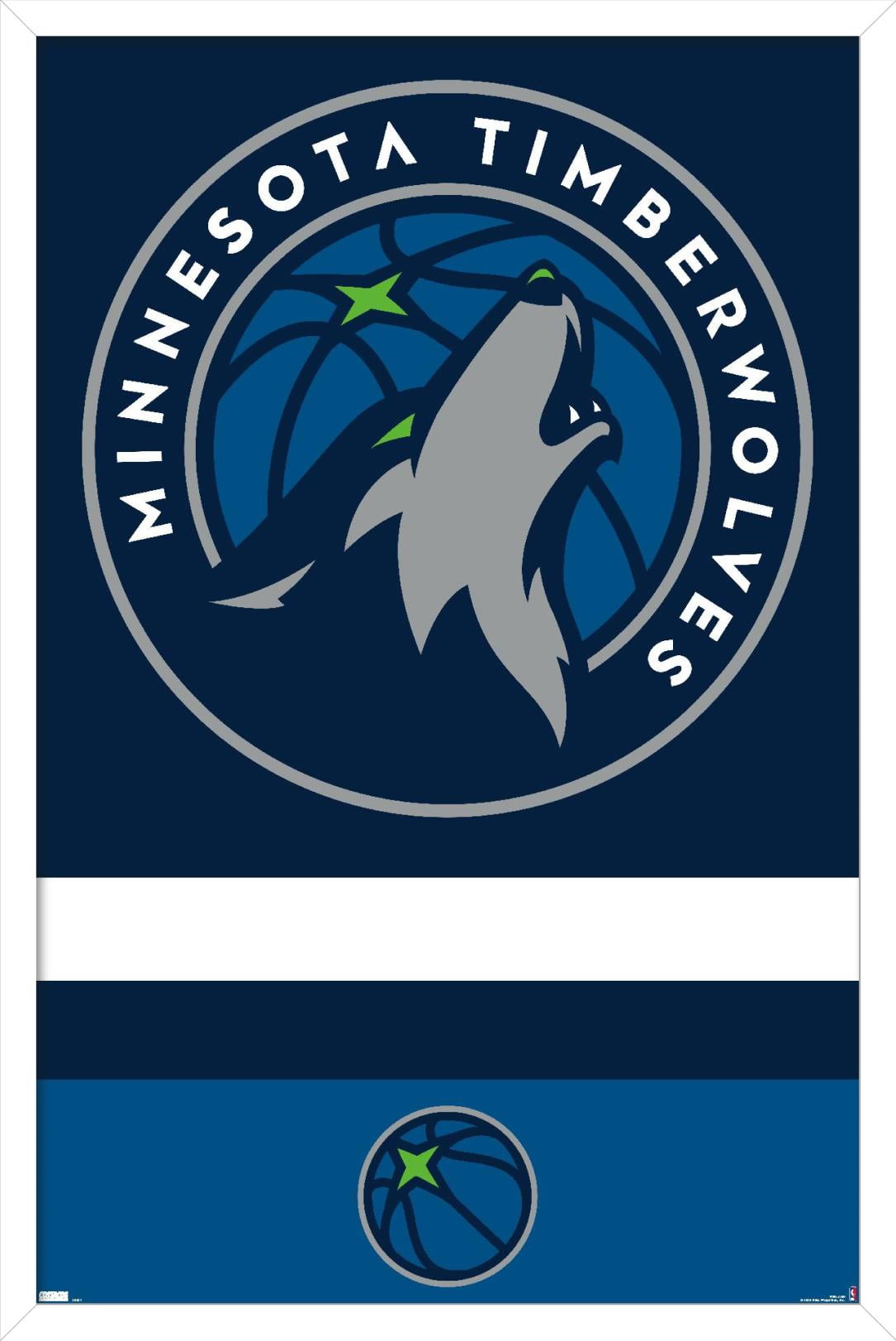 NBA Minnesota Timberwolves - Logo 20 Wall Poster, 22.375" x 34", Framed ...