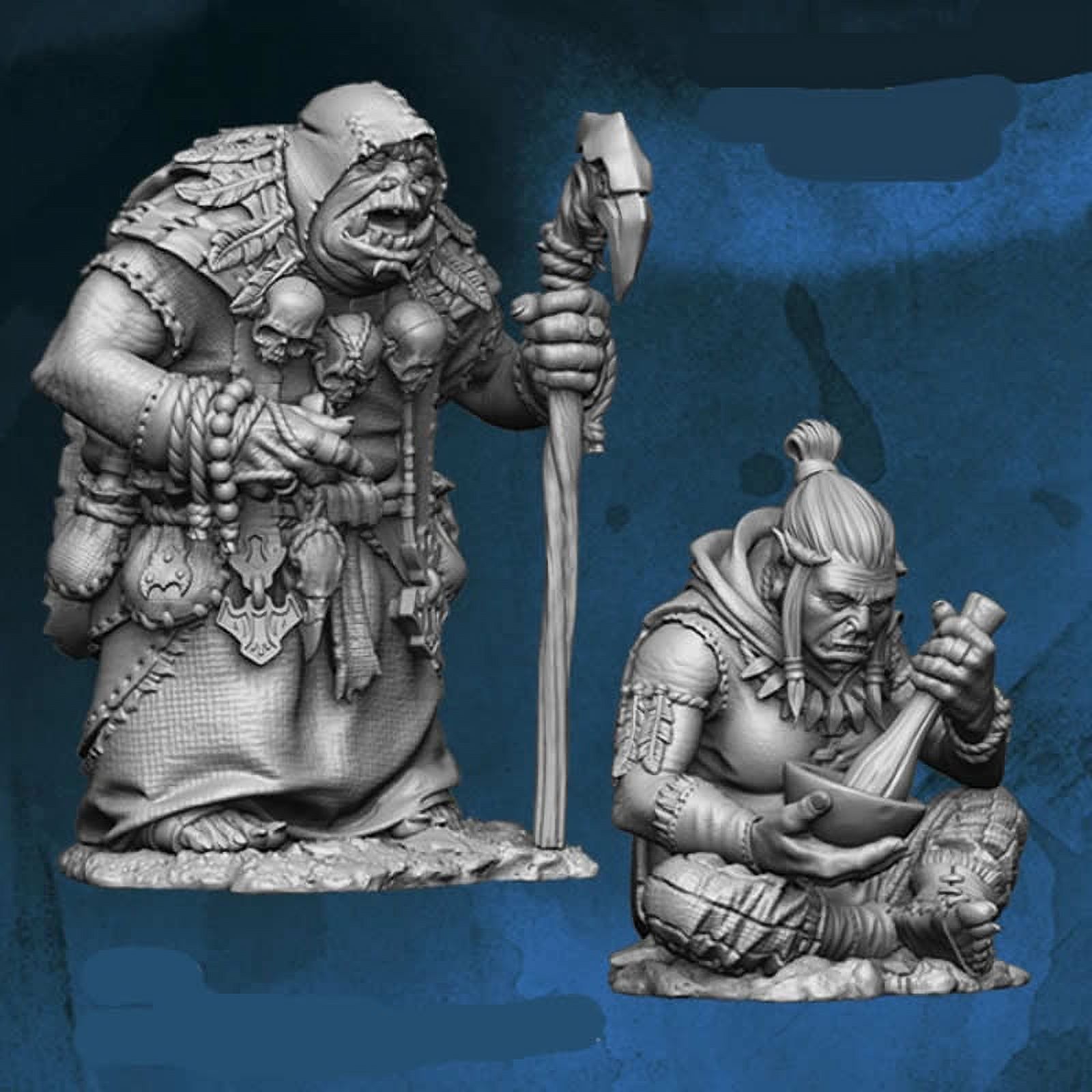 Orc Woman Shaman and Herbalist Figure Kit 28mm Heroic Scale Miniature ...
