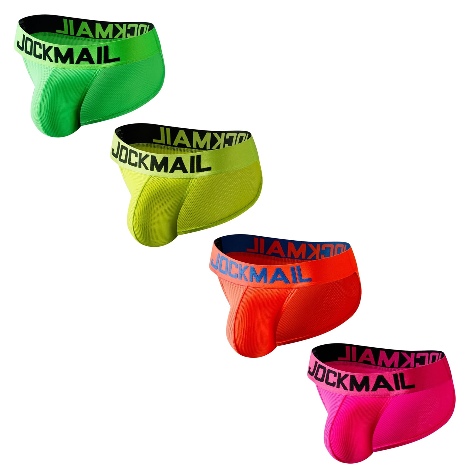 JOCKMAIL 4pcs/Pack Mens Briefs Underwear Jockstrap Mesh Briefs Men ...