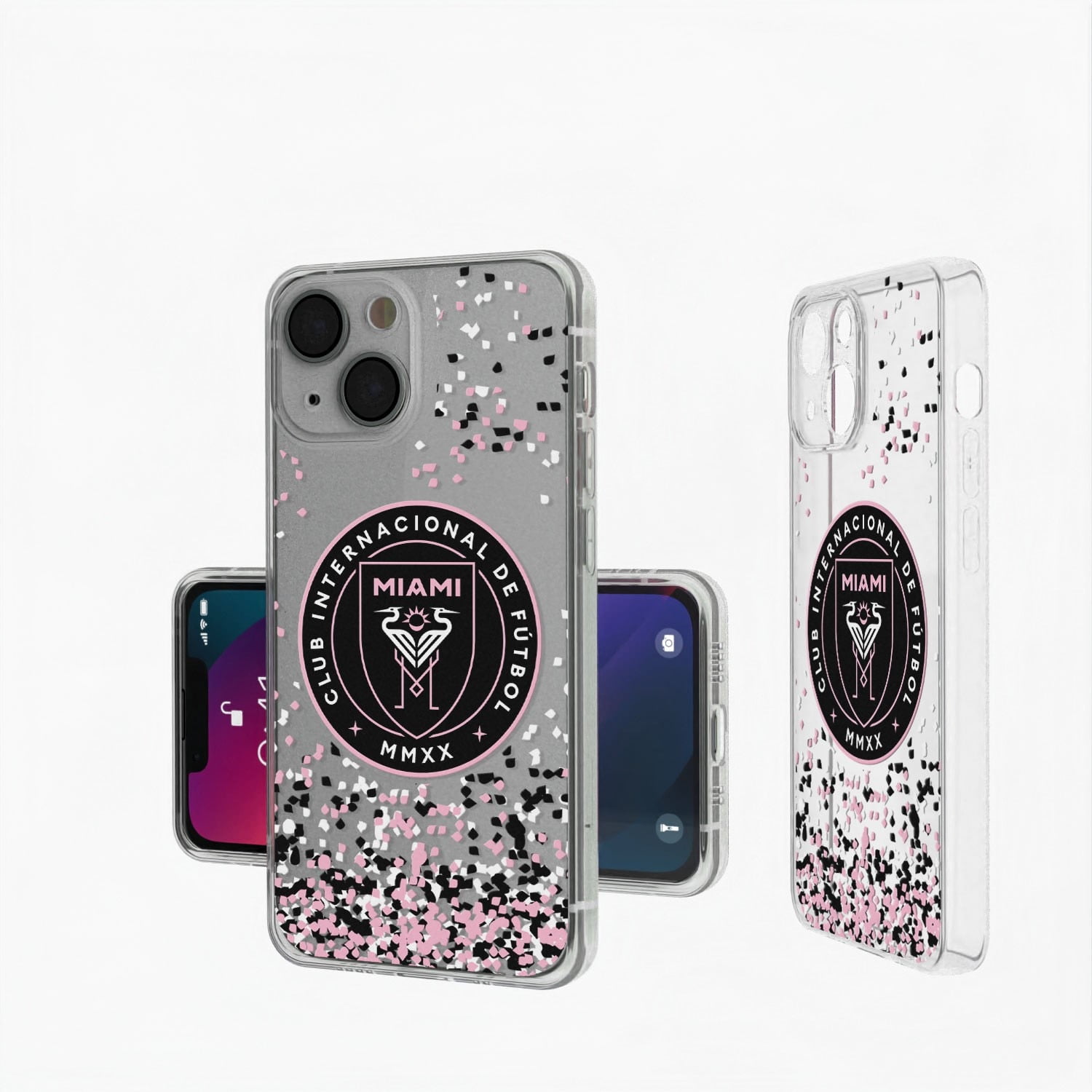 Inter Miami CF iPhone Confetti Design Clear Case - Walmart.com