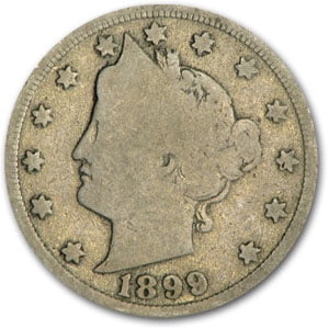 1899 Liberty Head V Nickel Good+ - Walmart.com
