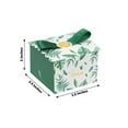 Efavormart 25 Pack Green Monstera Leaf Print Party Favor Gift Boxes ...