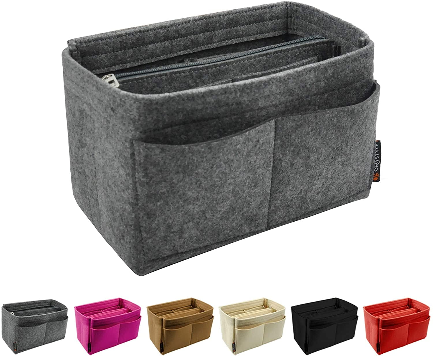 Purse Organizer, Multi-Pocket Felt Handbag Organizer, Purse Organizer ...