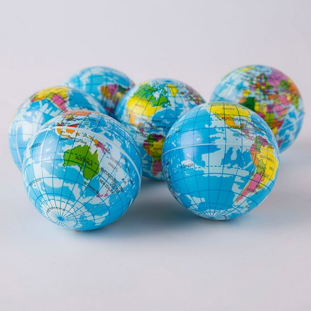 Mapa del mundo Bola de espuma Atlas Globo Palma Bola Planeta Tierra ...
