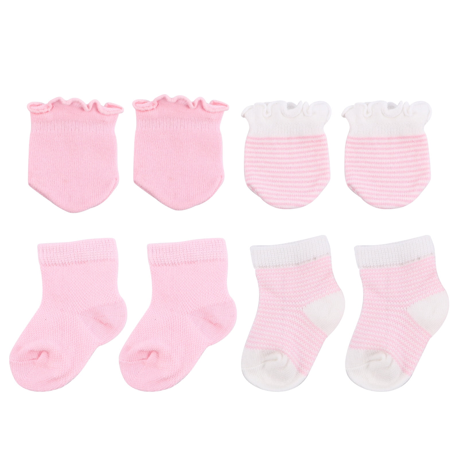 Click here for Etereauty 4 Pairs Baby Socks Gloves Adorable Comfo... prices