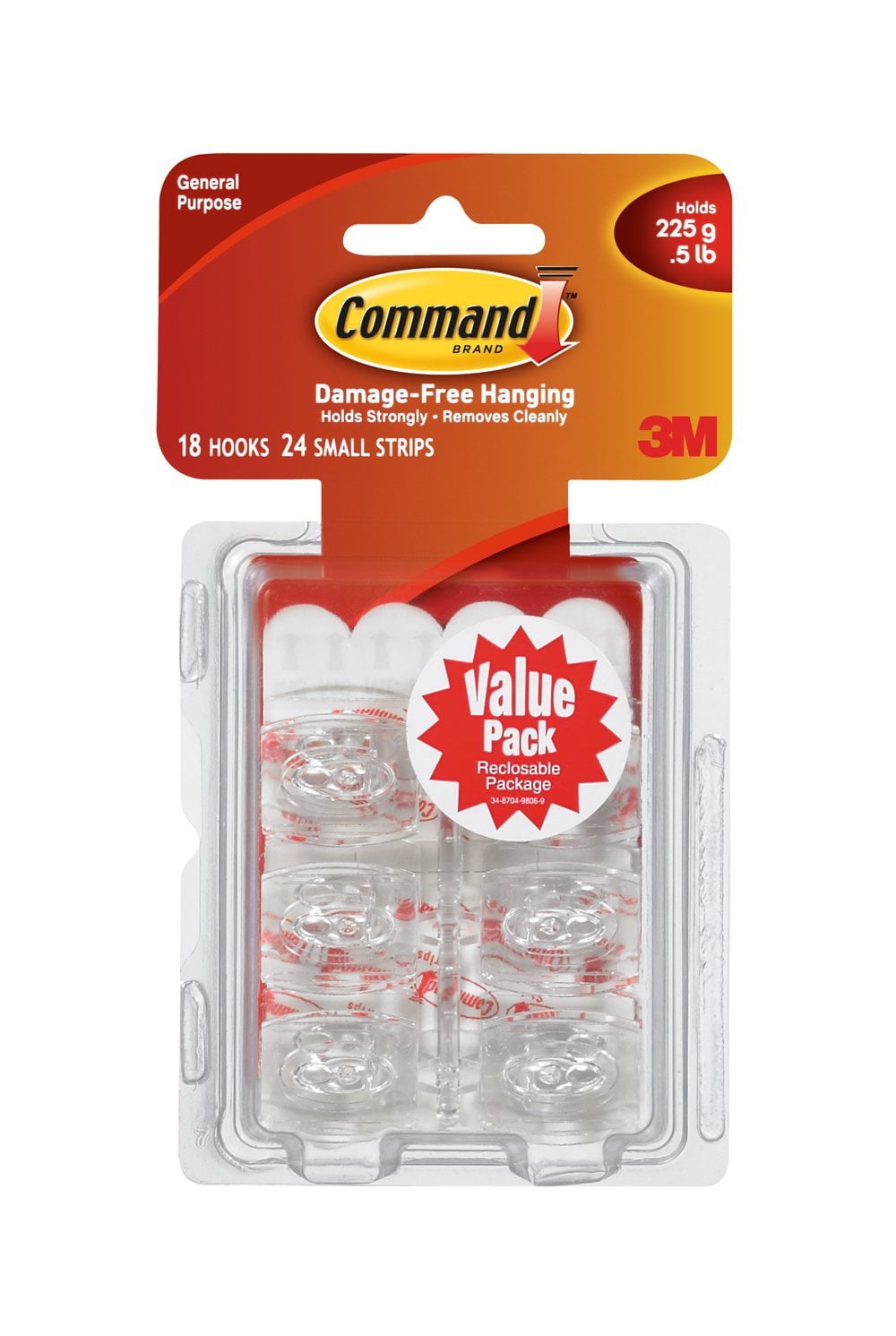 3M 17006-VP Command, 36 Pack, Mini Hooks Value Pack, - Walmart.com