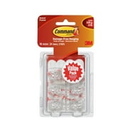 3M Command 17026 Adhesive Hooks Clips Hangs Xmas Fairy Lights 20Ct ...