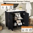 Double Vanity Bathroom Furniture 72" - Color, Adjustable Shelves ...