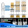 LIDUI-GY6.35/G6.35 5W LED Bulb AC/DC 12-24V Warm White 2700K JC Type Bi ...