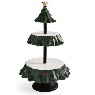 DII Santa Christmas Cake Stand Platter For Serving and Holiday ...