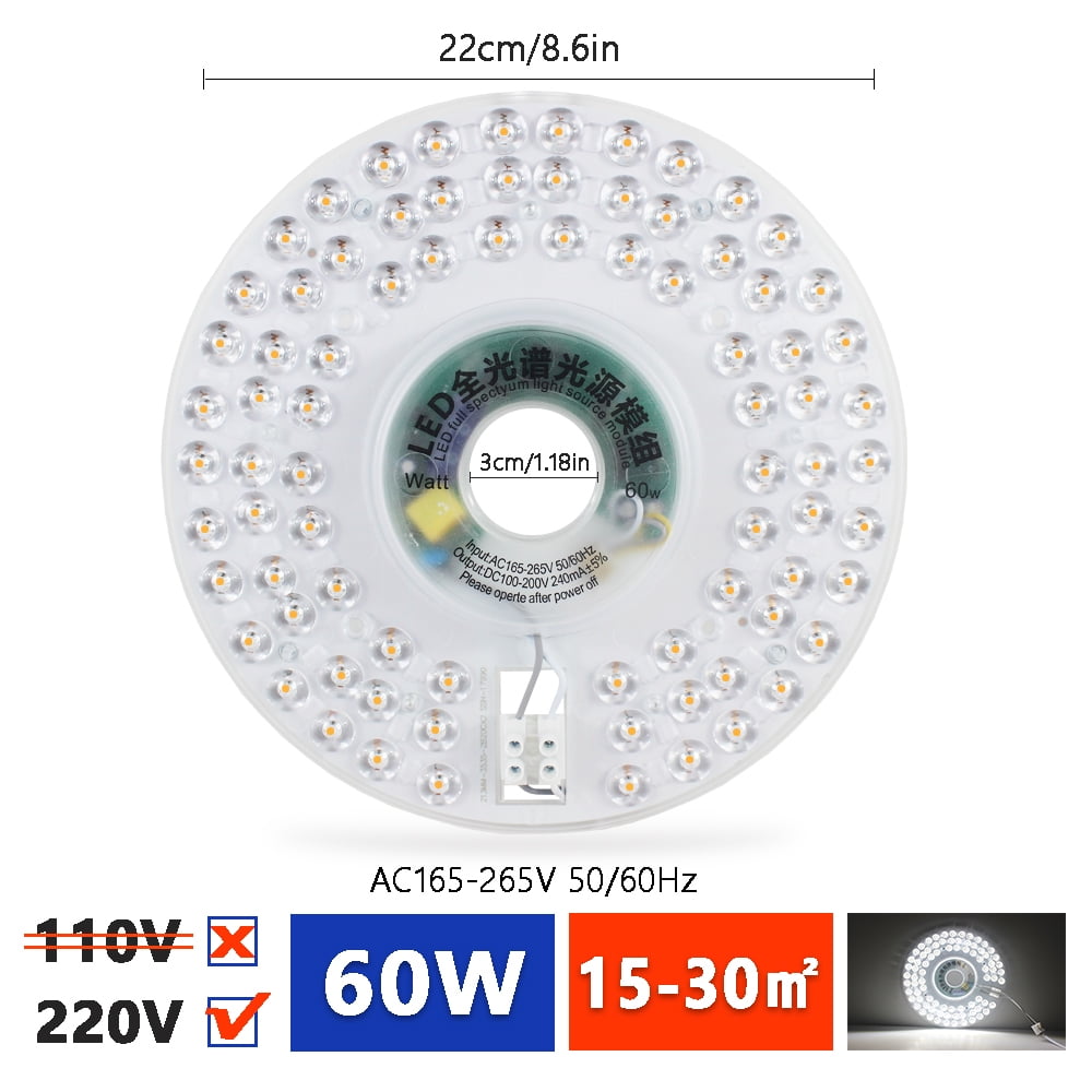 LED Panel Light Ceiling Lights LED Module 220V 110V Ceiling Fan LED ...