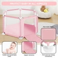 Millhouse Easy-Assembly Portable 6-Panel Baby Playpen Travel Play Yard ...