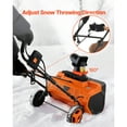 Electric Snow Blower, 23 inch 15A Corded Snow Thrower with Dual LED ...