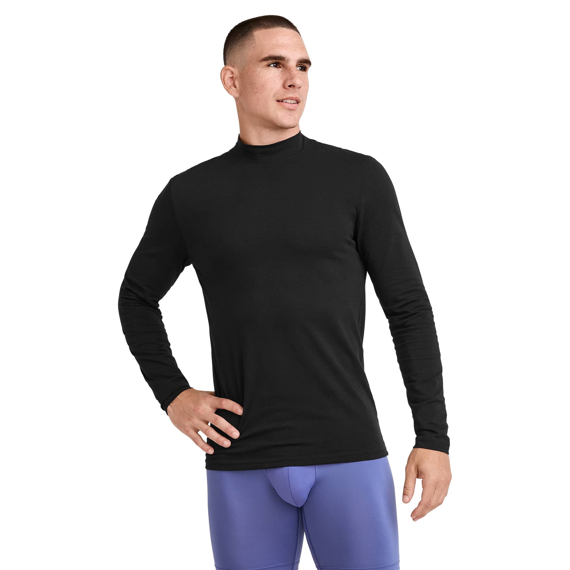 Click here for Jockey Cotton Stretch Long Sleeve Mock Neck Tee prices