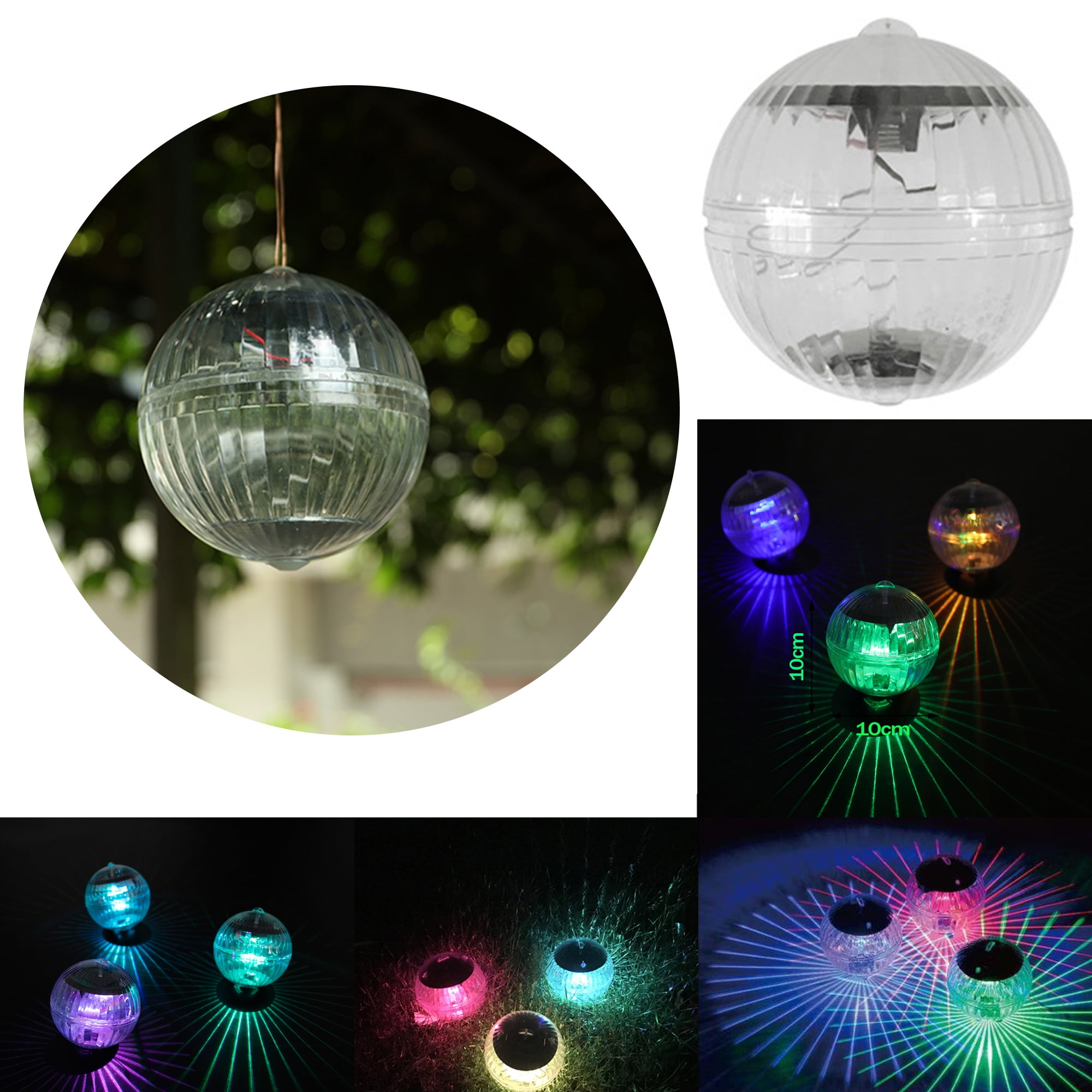 YouLoveIt Solar Floating Pool Lights, Solar Pool Light, Changing LED ...