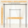 Keypoter No-Drill Floor-to-Ceiling Tension Rod, Adjustable 29-73" Heavy ...