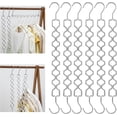 6 Pack Space Saving Metal Collapsible Hangers for Heavy Clothes, 22Lbs ...