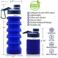 ONTA Reusable Large Mouth Squeezable Drinking Water Bottle, Collapsible ...