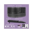 Logitech Wave Keys Wireless Ergonomic Keyboard with Cushioned Palm Rest ...