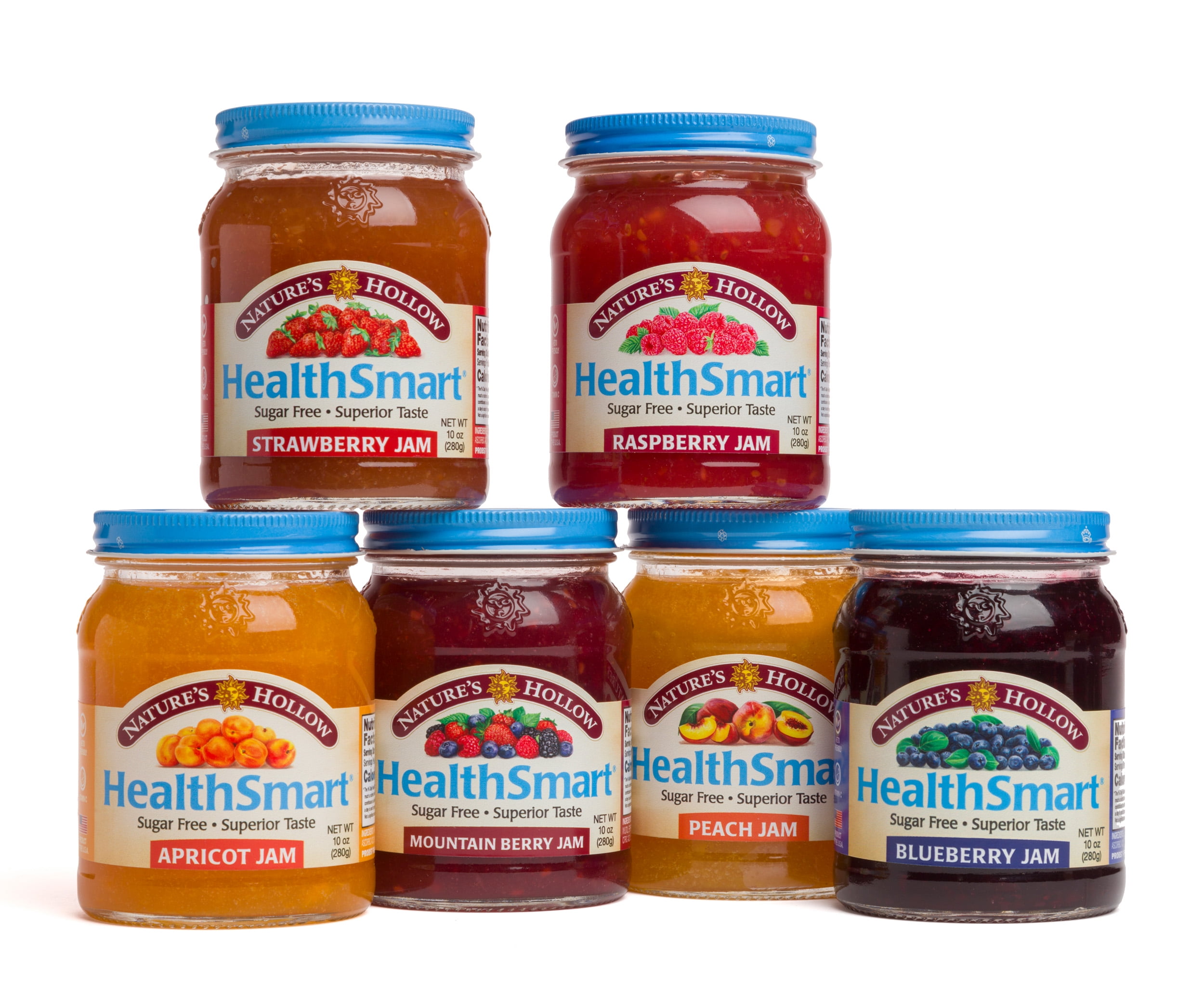 HealthSmart Sugar Free Assorted Flavors Preserves, (6 pack Case) by ...