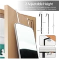 57 Inch Tall x 20 Inch Wide Full-Length Rectangular Mirror with Floor ...