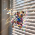 Creative Dachshund Window Sun Catcher Ornament, 2D Acrylic Pet Lover ...