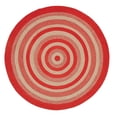 Cherry Red Classic Country Flooring Cunningham Jute Round Accent Rug ...