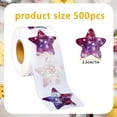 500Pcs/Rolll Glittering Star Sticker for Kids Reward Colorful Star ...