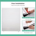 Pleated Paper Temporary Window Blinds White 48" x 72"-6PC Light ...