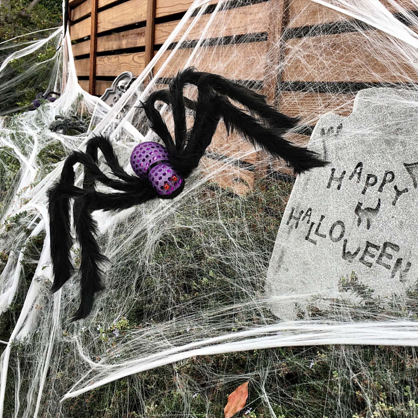 QISIWOLE 30 Inch Giant Spider, Halloween Hairy Spider Scary Fake Large ...