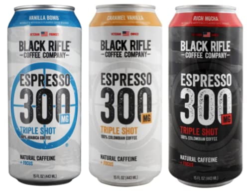Black Rifle Coffee 300 RTD Ready To Drink Variety Pack, Gluten Free ...