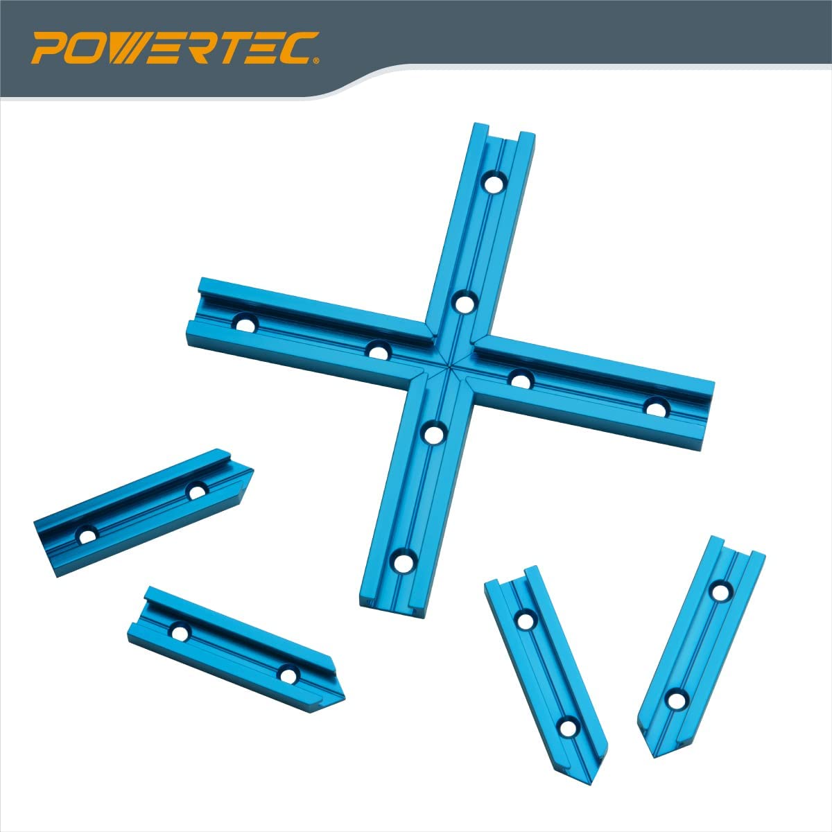 POWERTEC 71712 36 Inch Double-Cut Profile Universal T-Track with ...