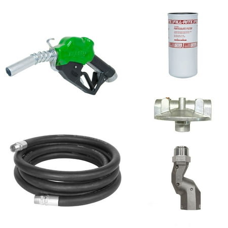 Fill-Rite 1" x 20' Fuel Discharge Hose w/ Filter Kit, Nozzle & Swivel ...