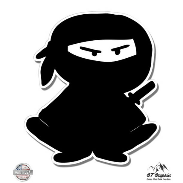 Ninja - 3" Vinyl Sticker - For Car Laptop I-Pad Phone Helmet Hard Hat ...