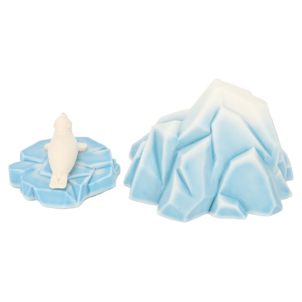 Iceberg Ornament, Natural Resin Stable Safe Cute Aquarium Iceberg ...